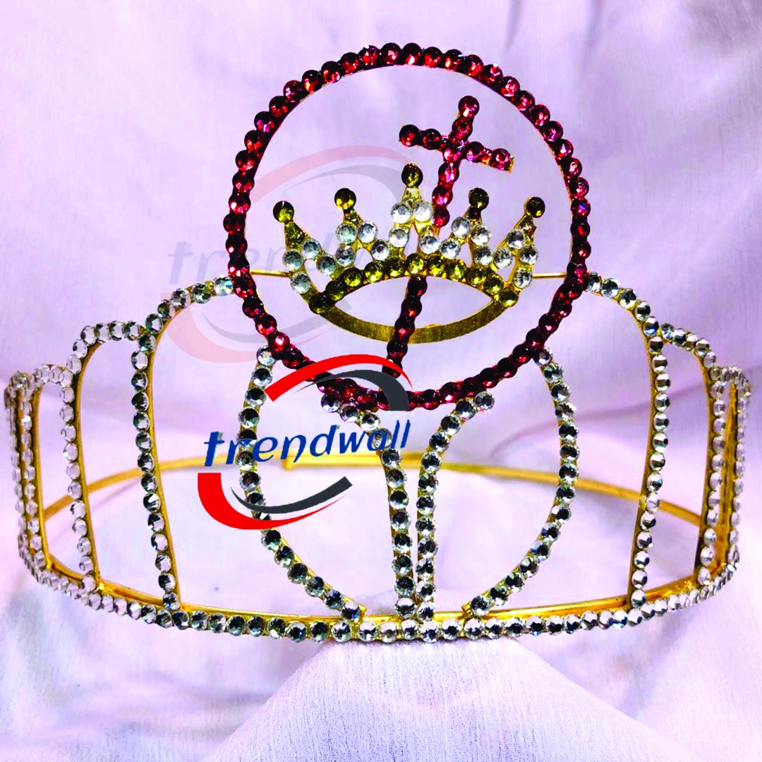 Lady Knights Crusaders Crown, Masonic Knight Templar Crown Gold Tone ...