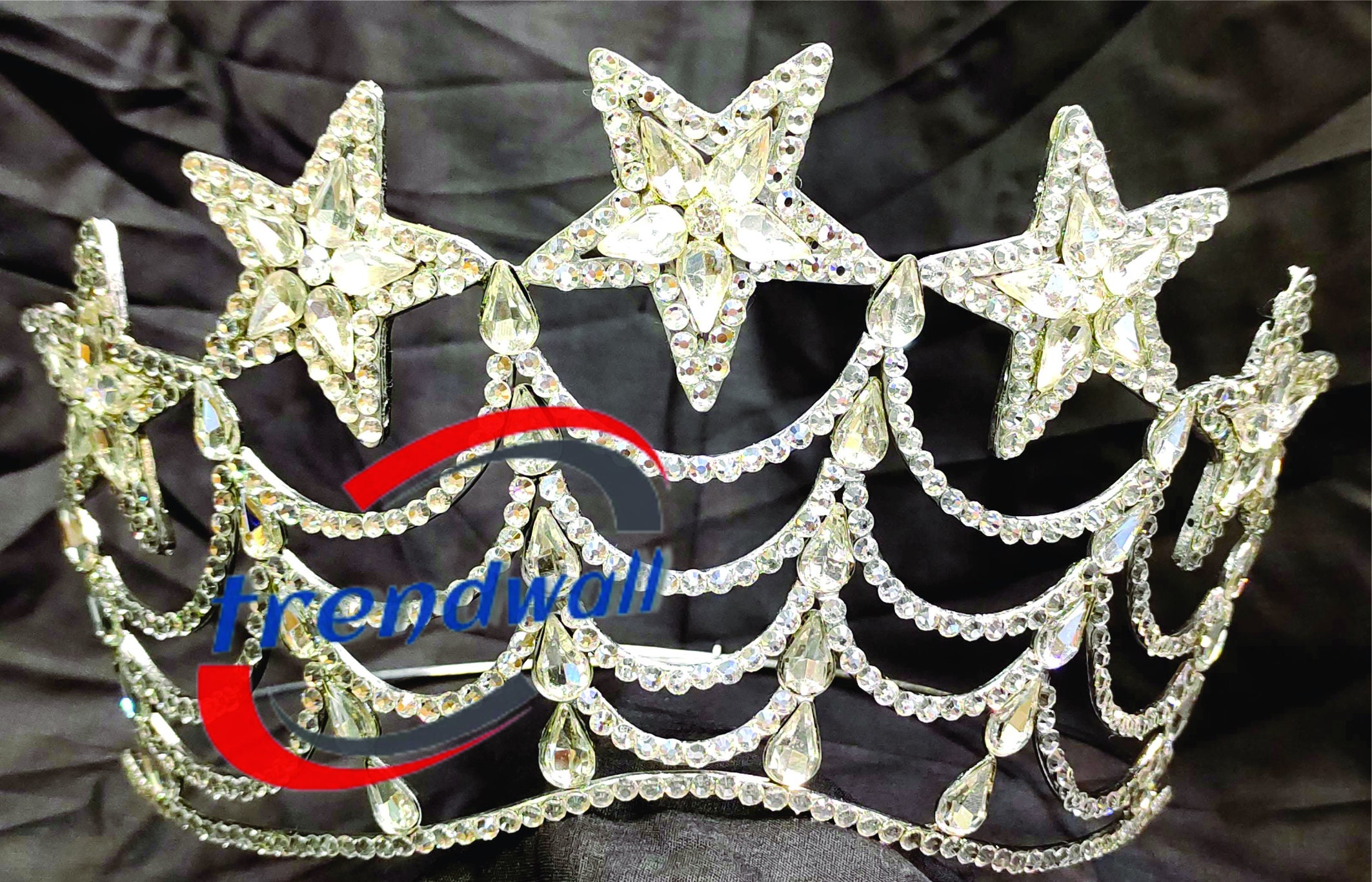 Masonic Matron 5 Star Crown All Star & Crown Decorated With Silver ...