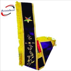 Masonic Freemason Associate Matron Sash , Masonic Order of Eastern Star ...