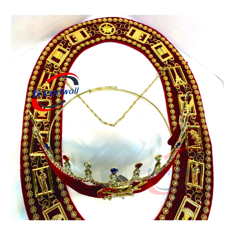 HOJ Crown & Heroines of Jericho Chain Collar Gold Tone With - Etsy