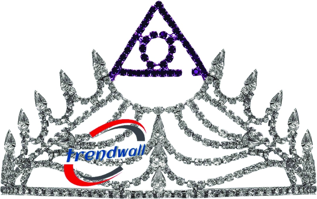 Masonic LOCOP Ladies of Circle of Perfection Crown in Silver Tone With ...