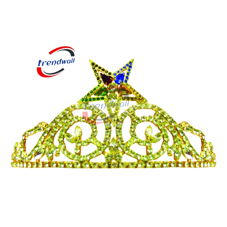 Order of Eastern Star Crown, Masonic Freemason OES Crown in Gold Tone ...