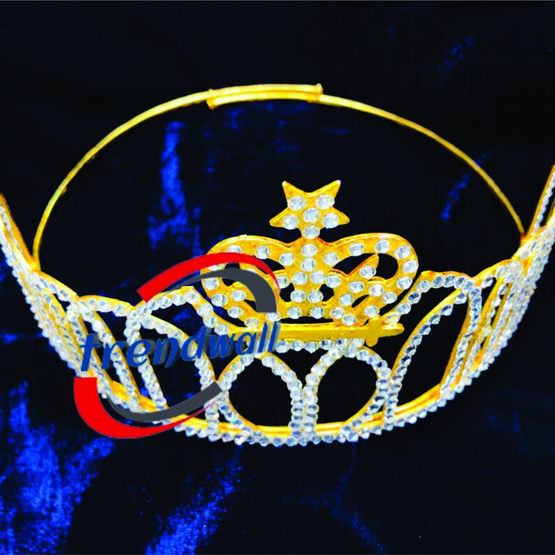Masonic Amaranth Crown Gold Tone With Rhinestone Beautiful Style Crown ...