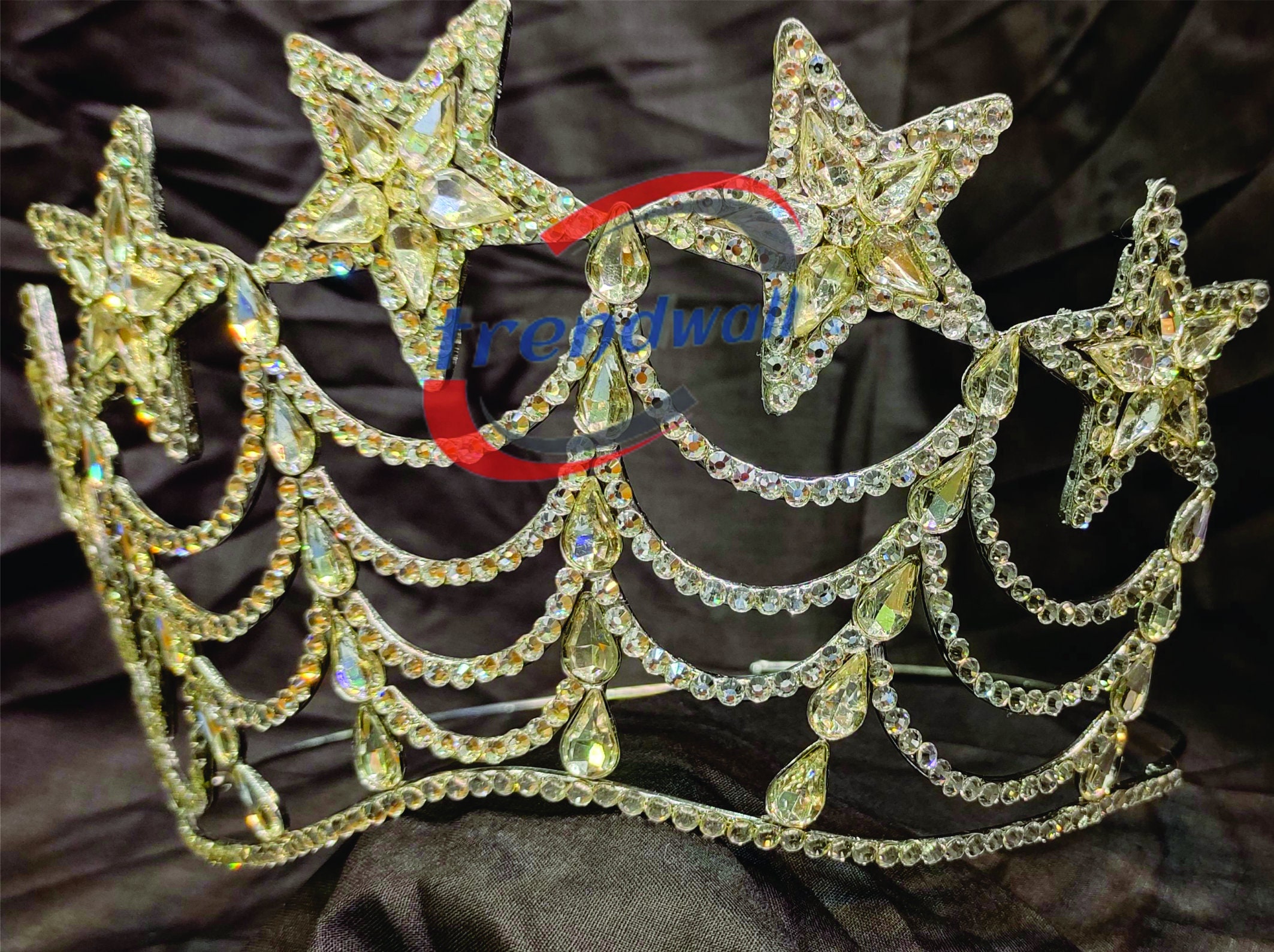 Masonic Matron 5 Star Crown All Star & Crown Decorated With Silver ...