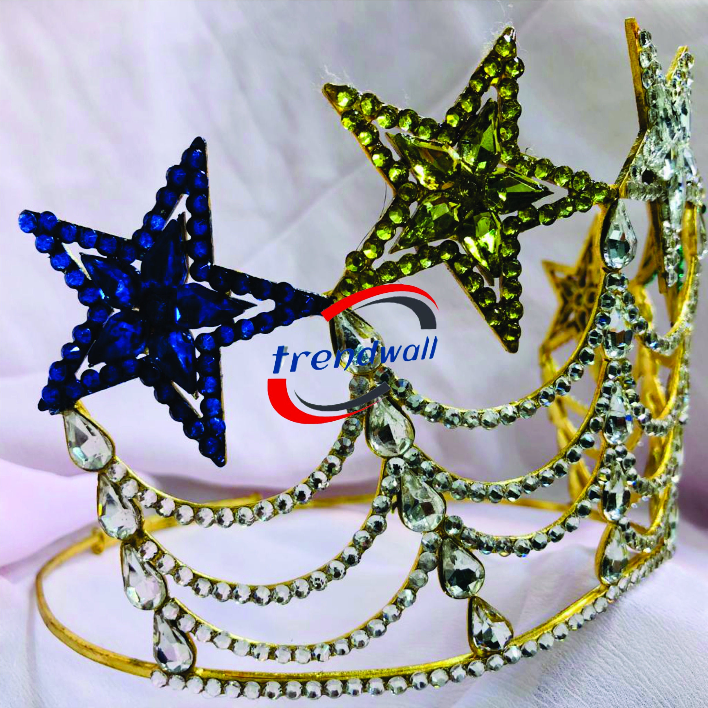 Masonic Grand Matron 5 Star OES Crown Gold Tone With Rhinestone ...