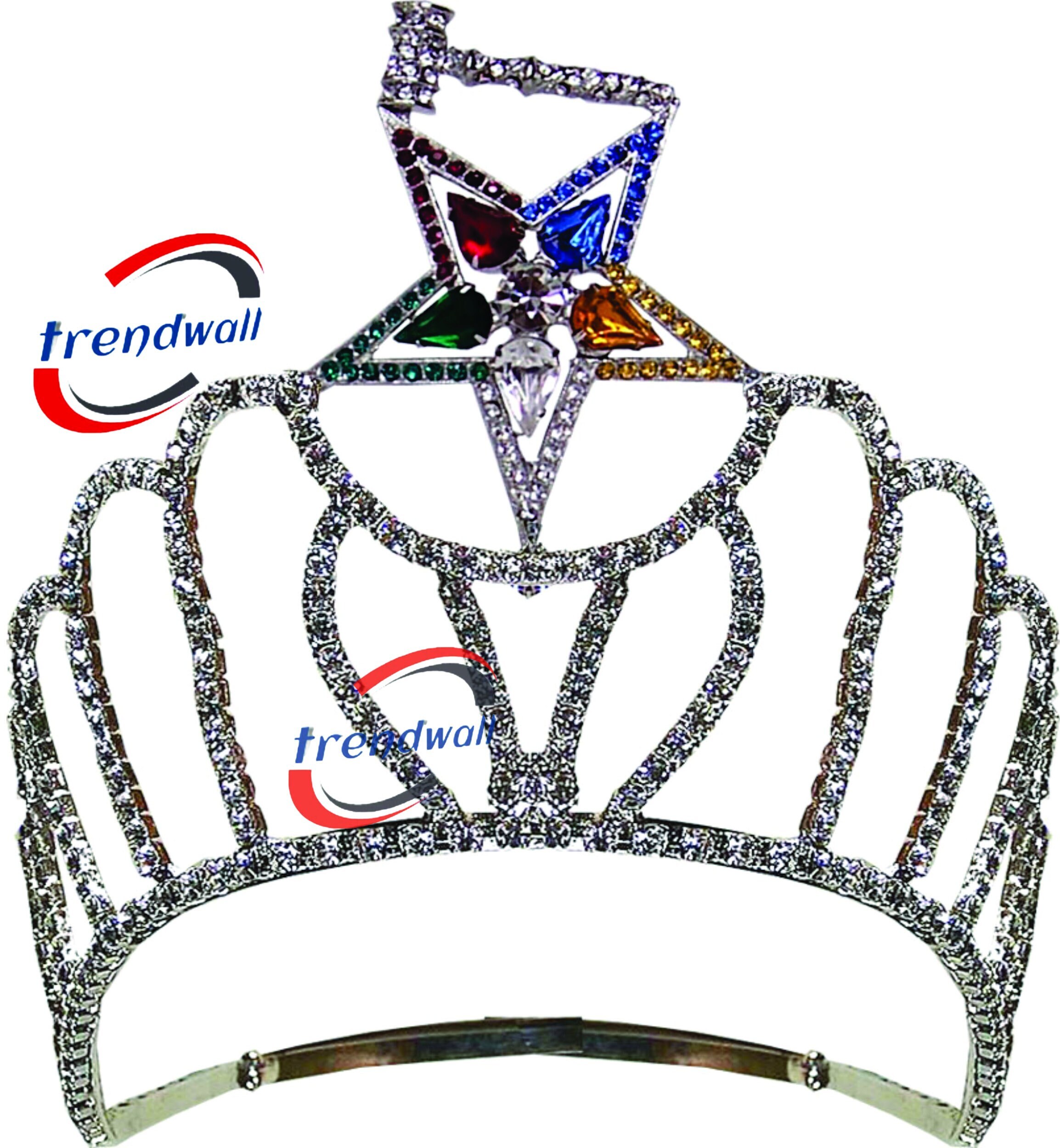 Freemason Order of Eastern Star Crown, Masonic OES Crown in Silver Tone ...