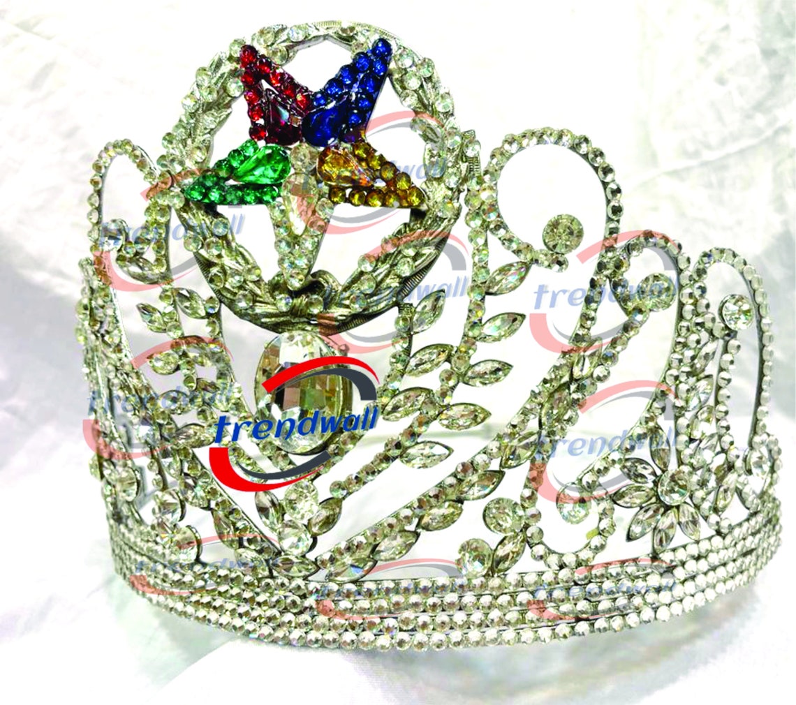Masonic OES Grand Worthy Matron Crown Big Style in Silver Tone - Etsy