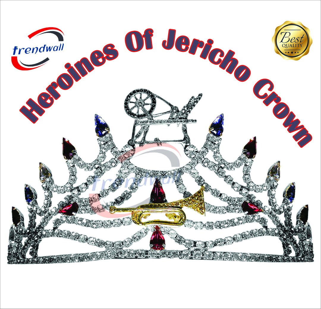 Heroines of Jericho Crown in Silver Tone Decorated With Rhinestone ...
