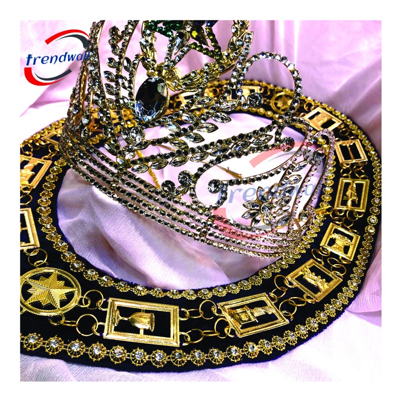 Freemason Grand Worthy Matron OES Big Size Gold Tone Crown & - Etsy
