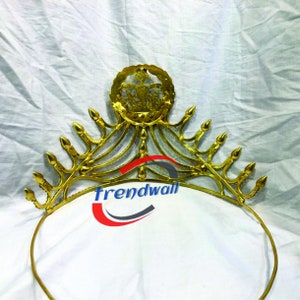 Amaranth Worthy Matron Masonic Crown Gold Tone With Rhinestone ...