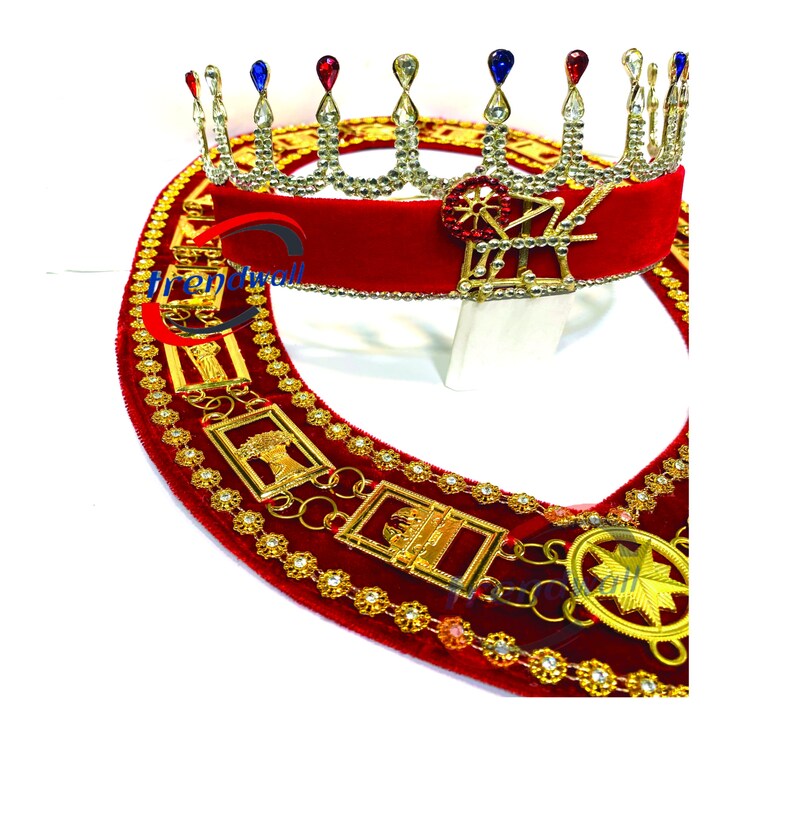 HOJ Crown & Heroines of Jericho Chain Collar Gold Tone With - Etsy