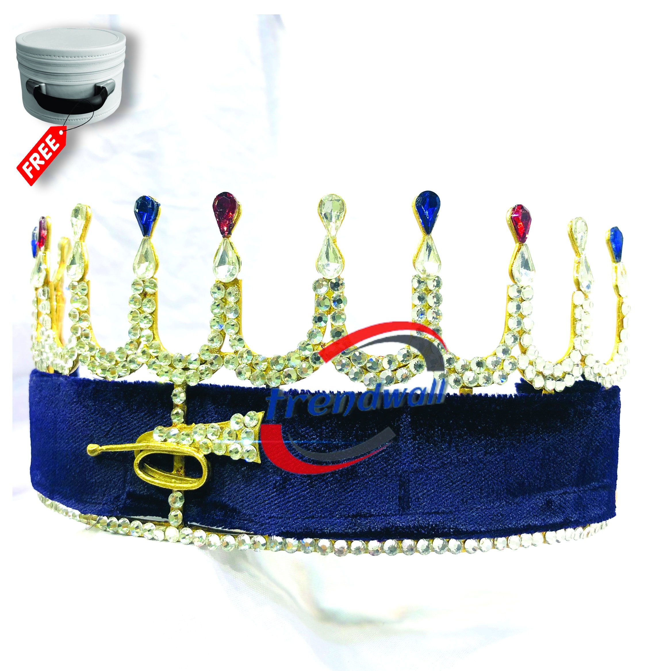 Heroines of Jericho Crown Gold Tone Purple Ribbon 12pointes, Masonic ...