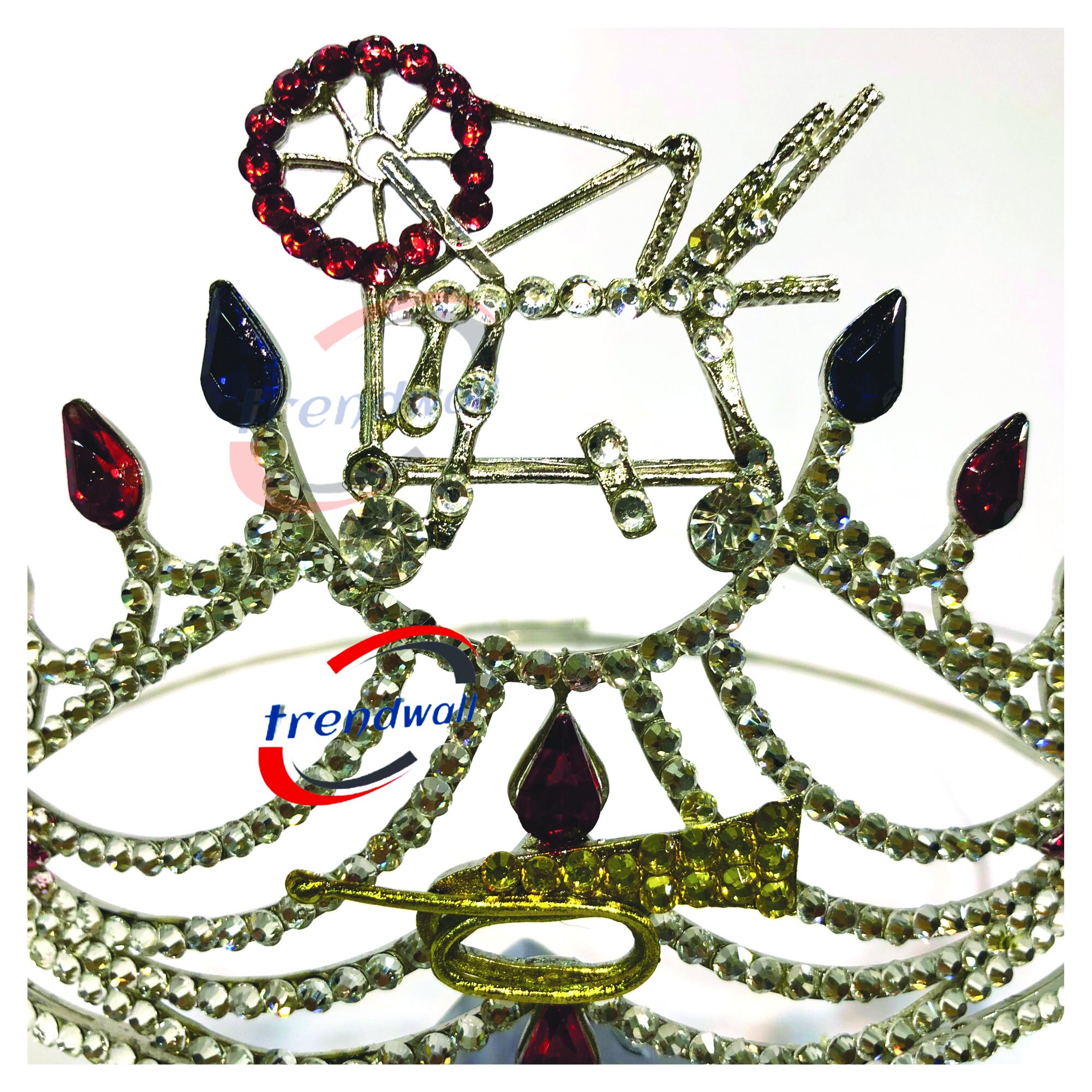 Masonic HOJ Silver Tone Heroines OF Jericho Rhinestone 12 Points Matron ...