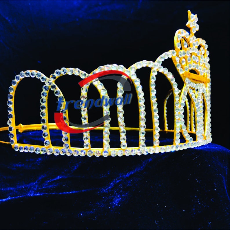 Masonic Amaranth Crown Gold Tone With Rhinestone Beautiful Style Crown ...