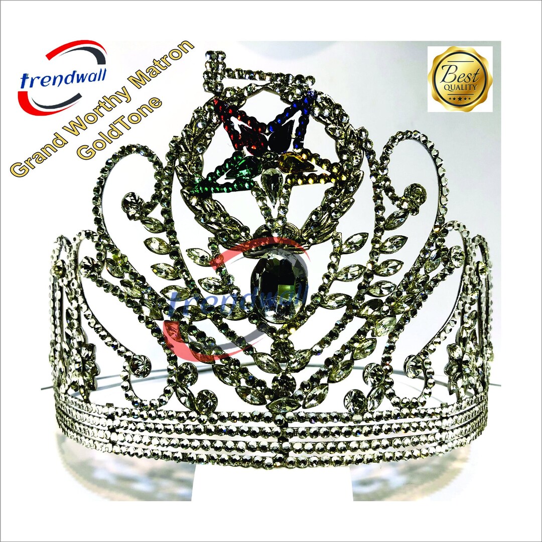 Masonic Past Matron Grand Worthy OES Crown Big Size Beautiful Style in ...