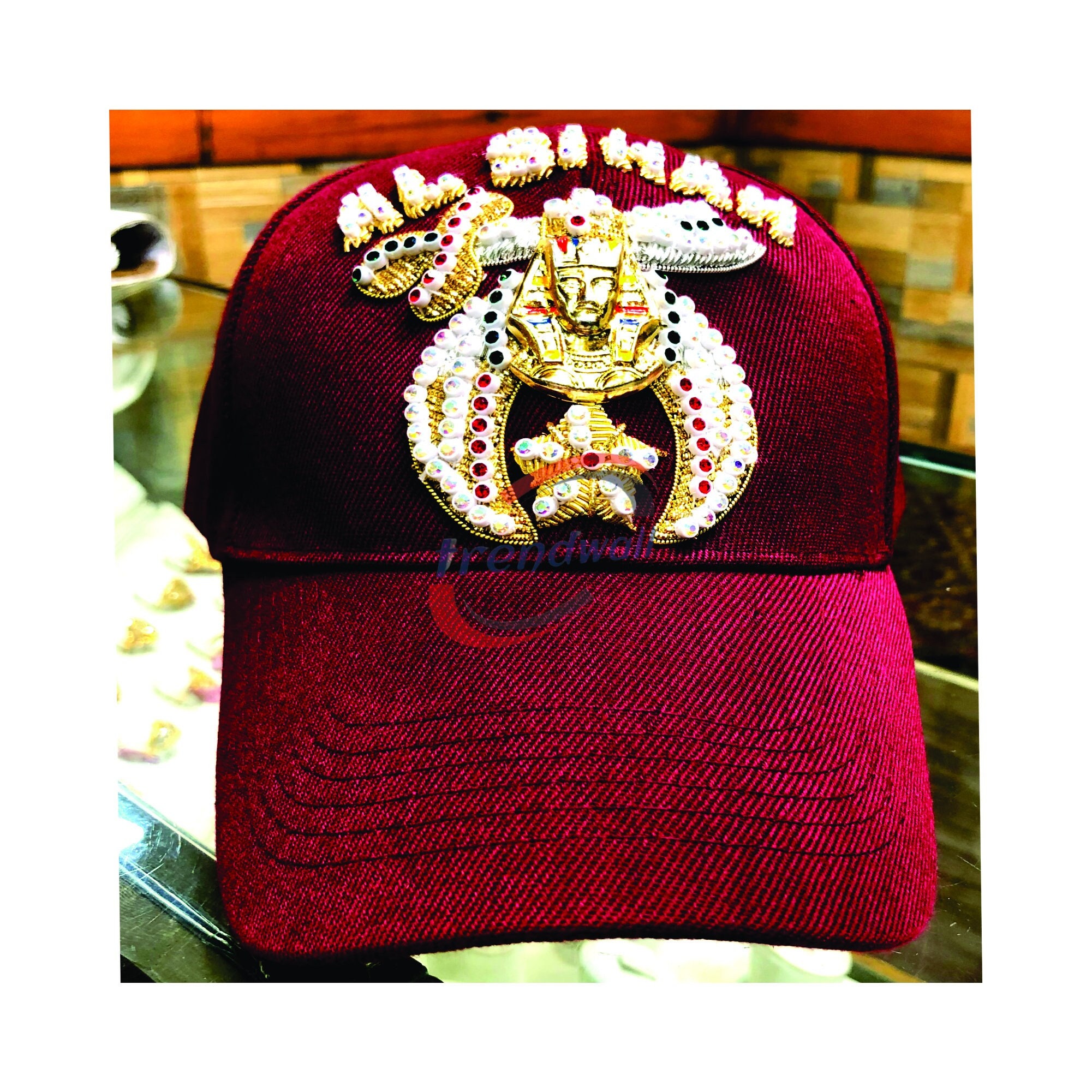 Shriner Cap Embroidered Al SIHAH Court Vintage Burgundy Color - Etsy