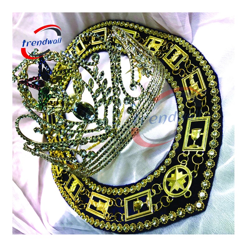 Freemason Grand Worthy Matron OES Big Size Gold Tone Crown & - Etsy