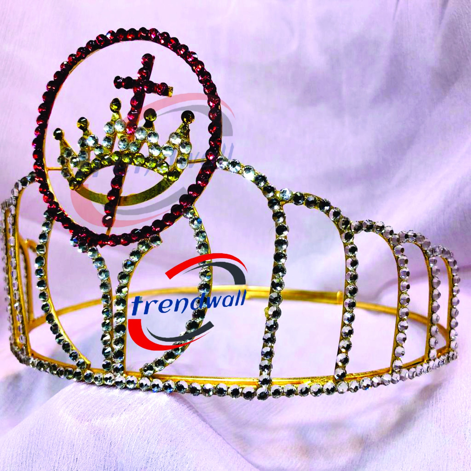 Lady Knights Crusaders Crown, Masonic Knight Templar Crown Gold Tone ...