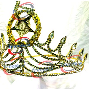 Amaranth Masonic Crown Gold Tone With Rhinestone Beautiful Style Crown ...