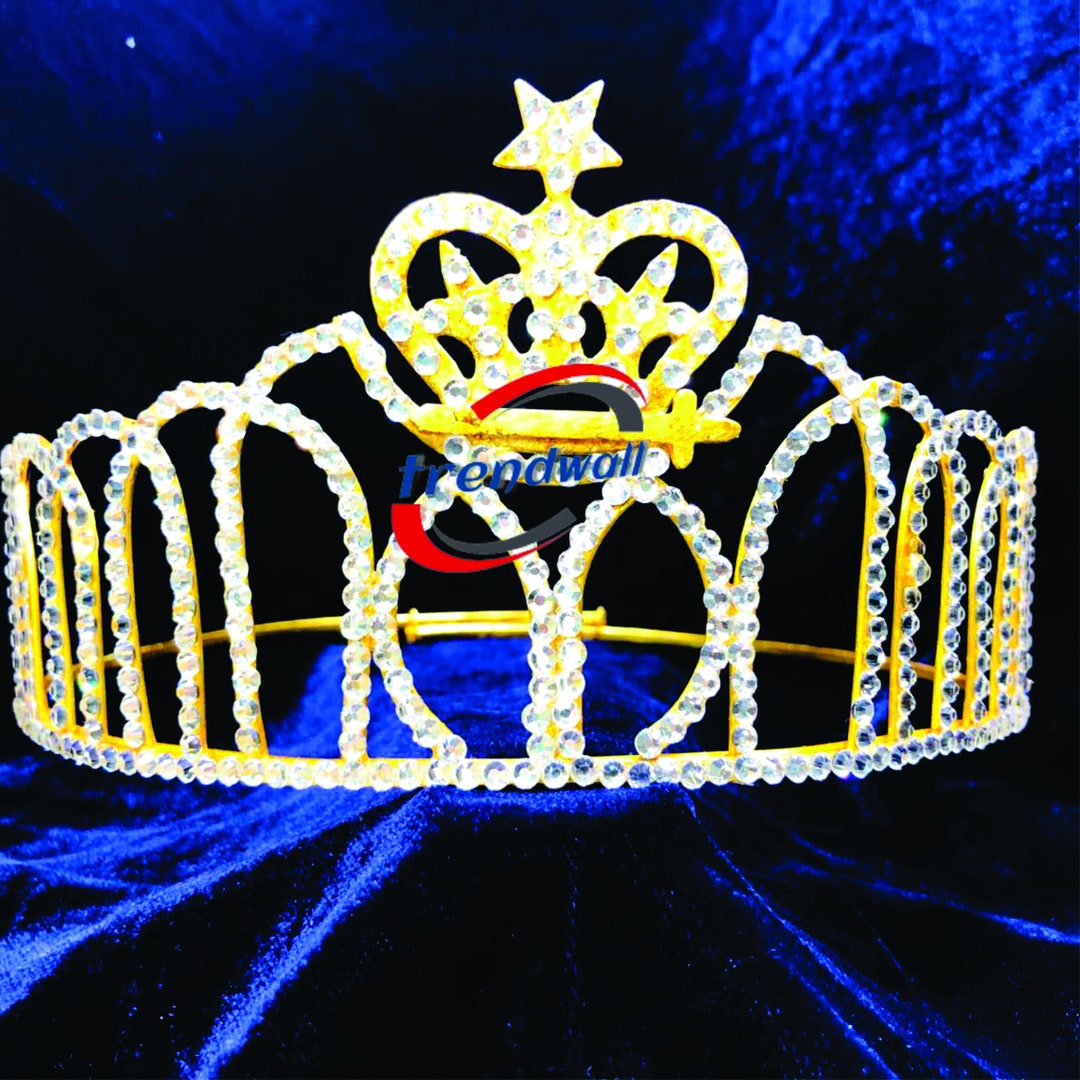 Masonic Amaranth Crown Gold Tone With Rhinestone Beautiful Style Crown ...