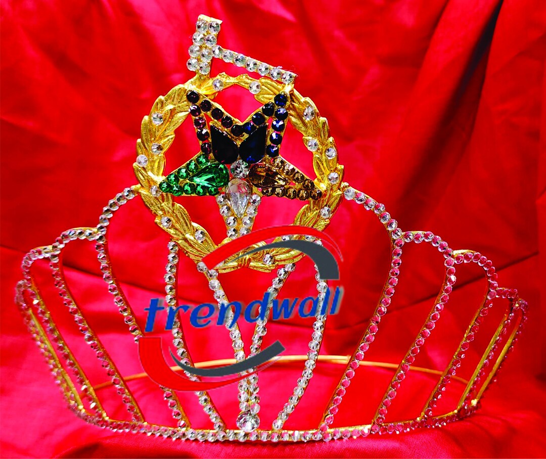 Masonic Freemason Grand Worthy Matron OES Tall Crown Beautiful Tyle ...