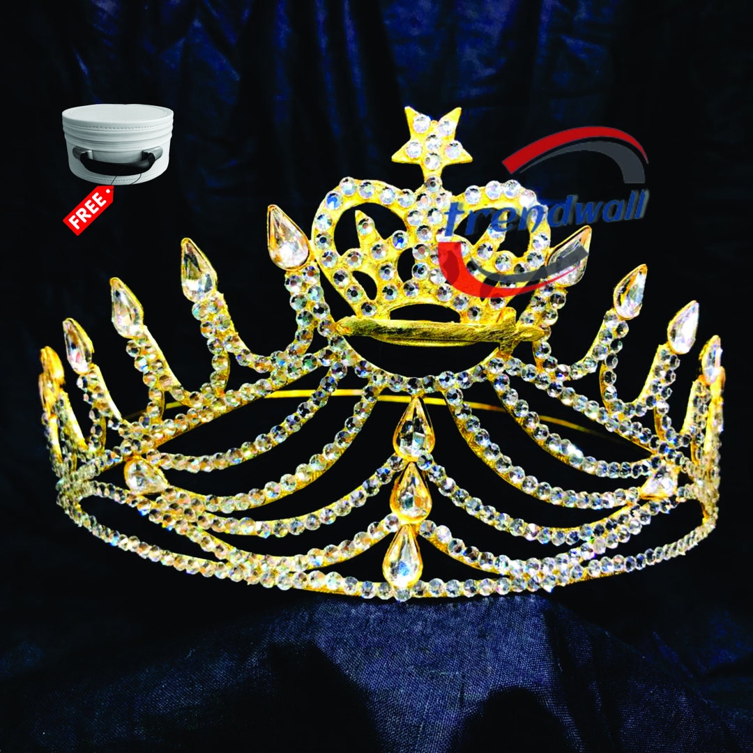 Freemason Amaranth Masonic Crown Gold Tone With Rhinestone Beautiful ...