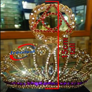 LOCOP Ladies of Circle of Perfection Crown Gold Tone Rare Style Masonic ...