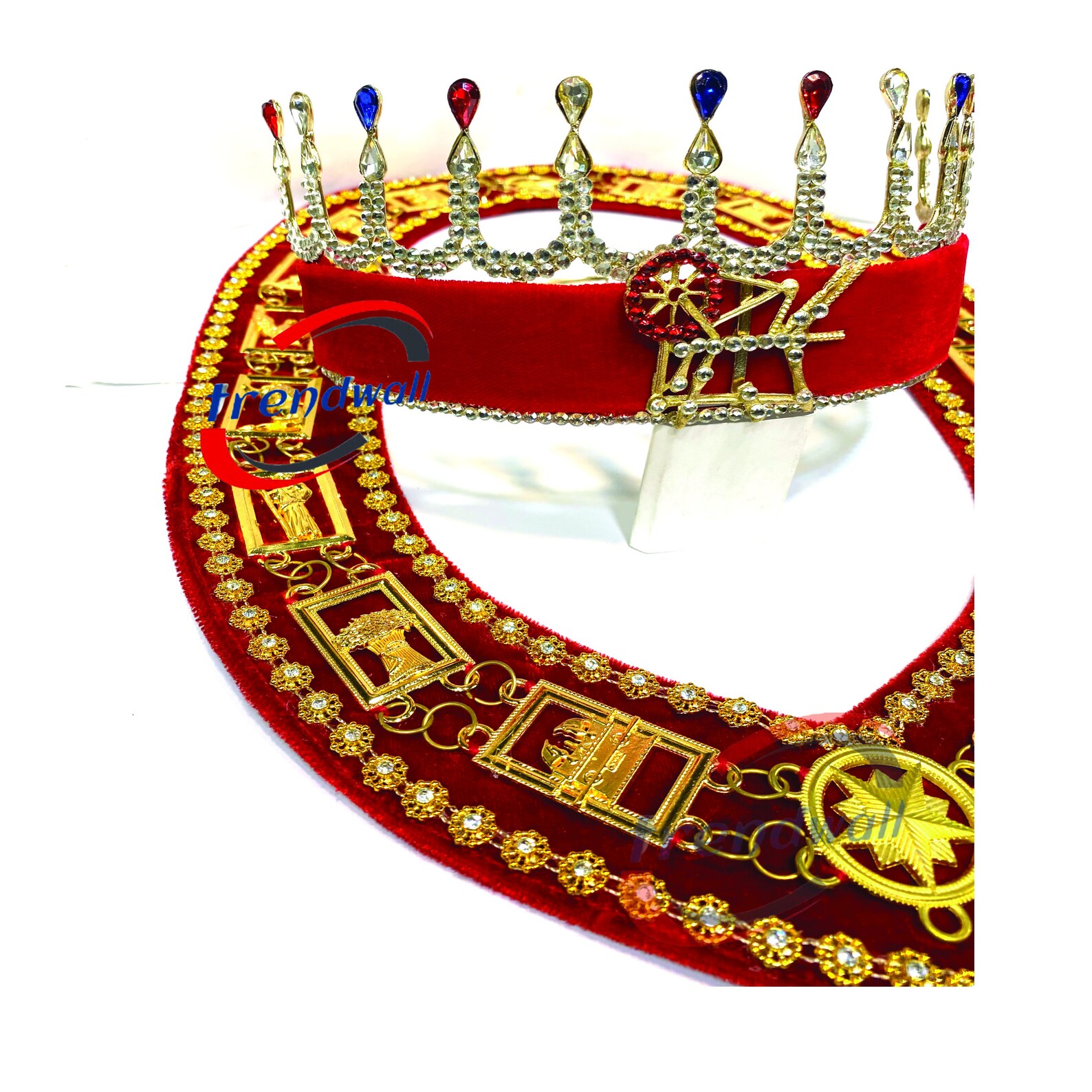 HOJ Crown & Heroines of Jericho Chain Collar Gold Tone With - Etsy