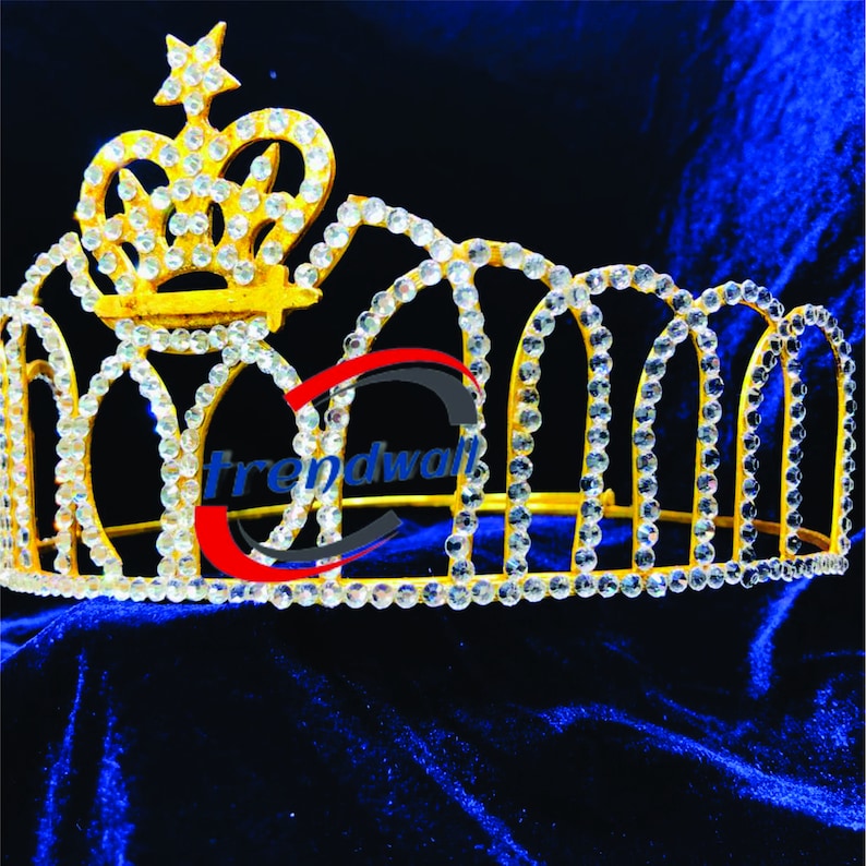 Masonic Amaranth Crown Gold Tone With Rhinestone Beautiful Style Crown ...