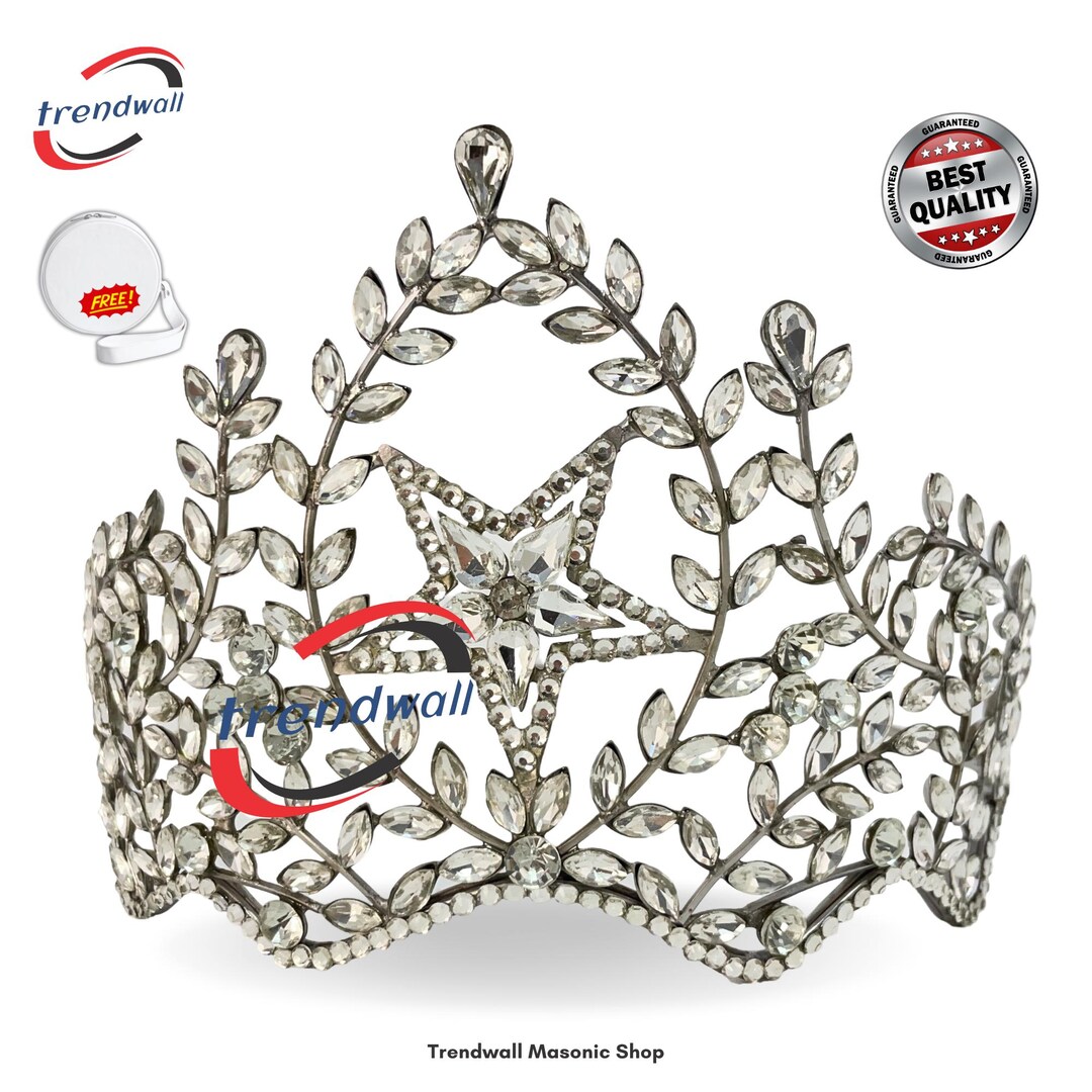 Masonic Regalia Crown With Clear Star Latest and Rare Style in Masonic ...
