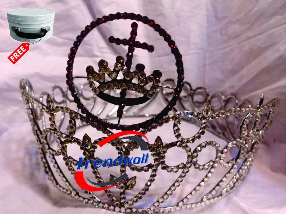 Masonic Knight Templar Associate Full Head Crown in Silver Tone With ...