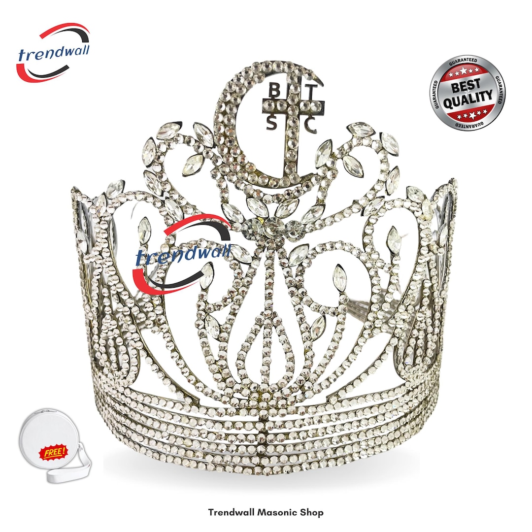 Lady Knights Templar BTSC Crown Biggest Size Crown for Masonic Knights ...