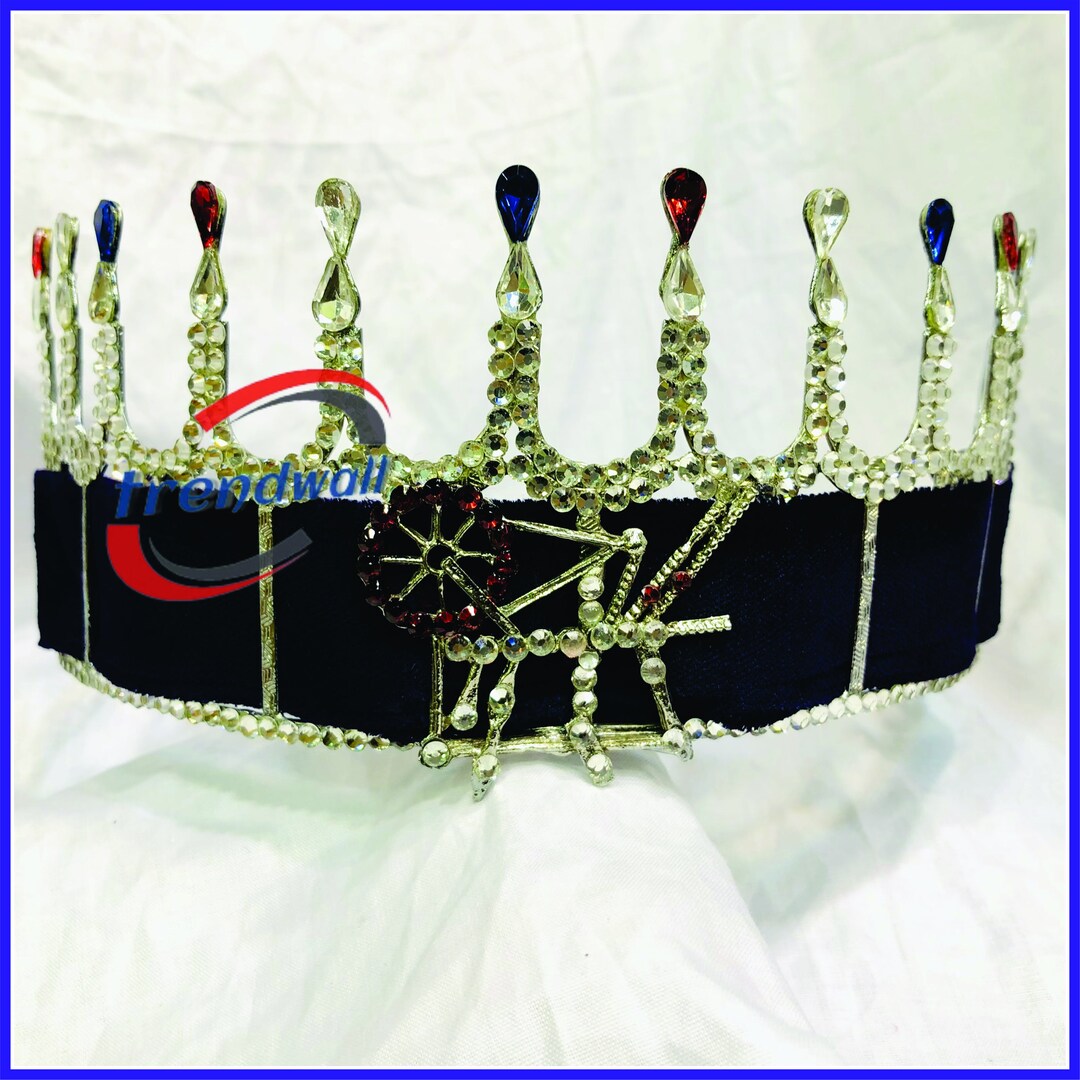 HOJ Crown Silver Tone Purple Ribbon 12pointes, Masonic Freemason ...