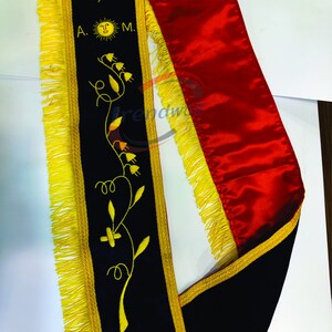 Masonic Freemason Past Matron Sash Custom Chapter Name , Masonic Order ...
