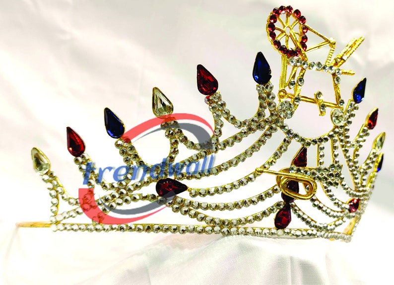 Heroines of Jericho Crown in Gold Tone Decorated With Rhinestone ...