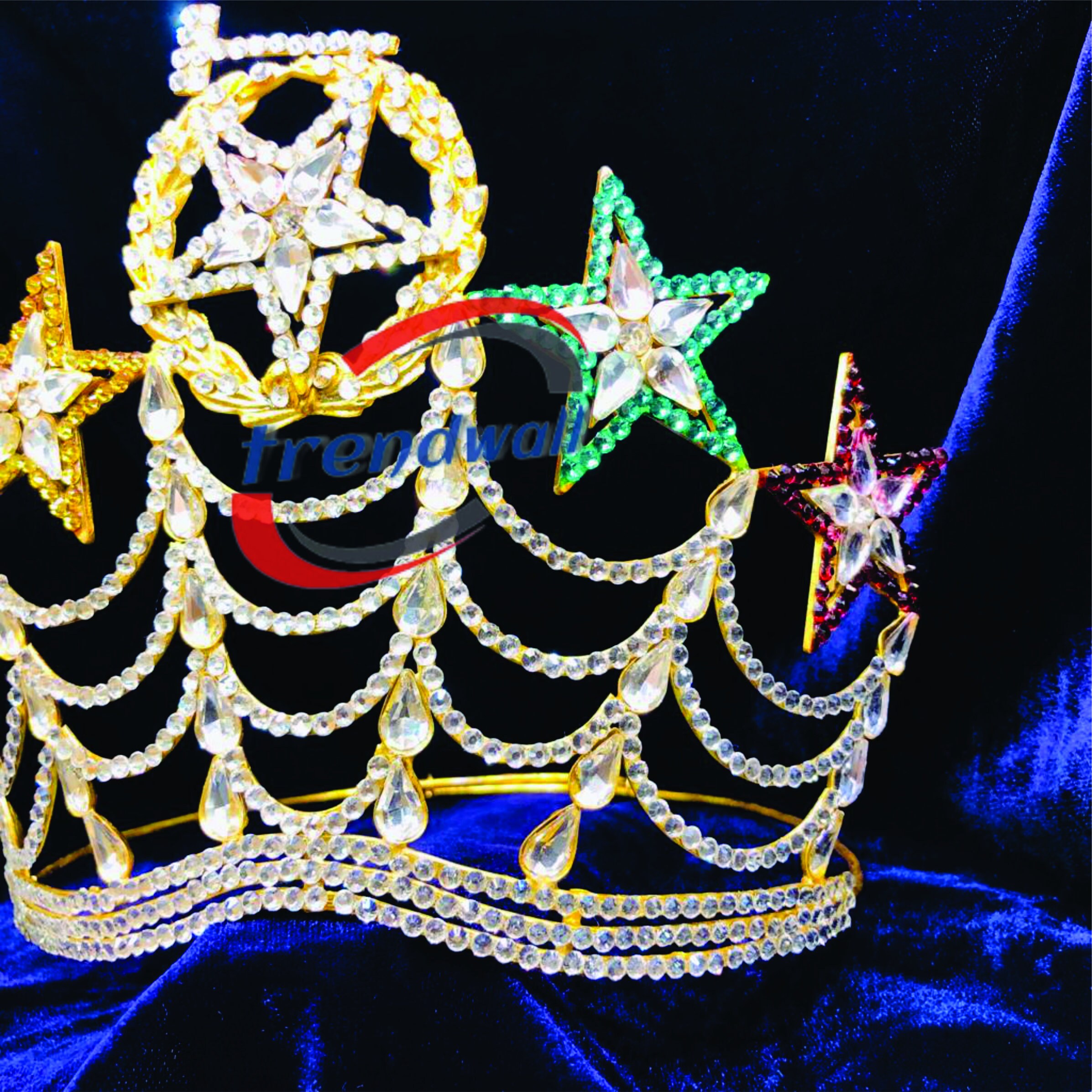 Masonic OES Grand Worthy Matron 5 Star Big Size Crown in Gold Tone New ...