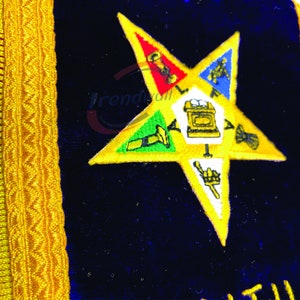 Masonic Freemason Past Matron Sash Custom Chapter Name , Masonic Order ...