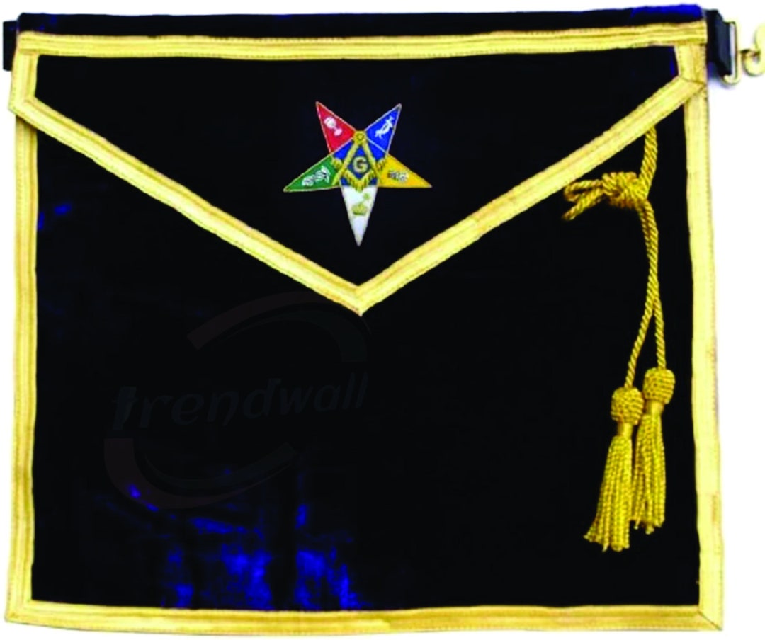 Regalia Lodge Hand Embroidered Masonic OES Worthy Patron Apron. - Etsy