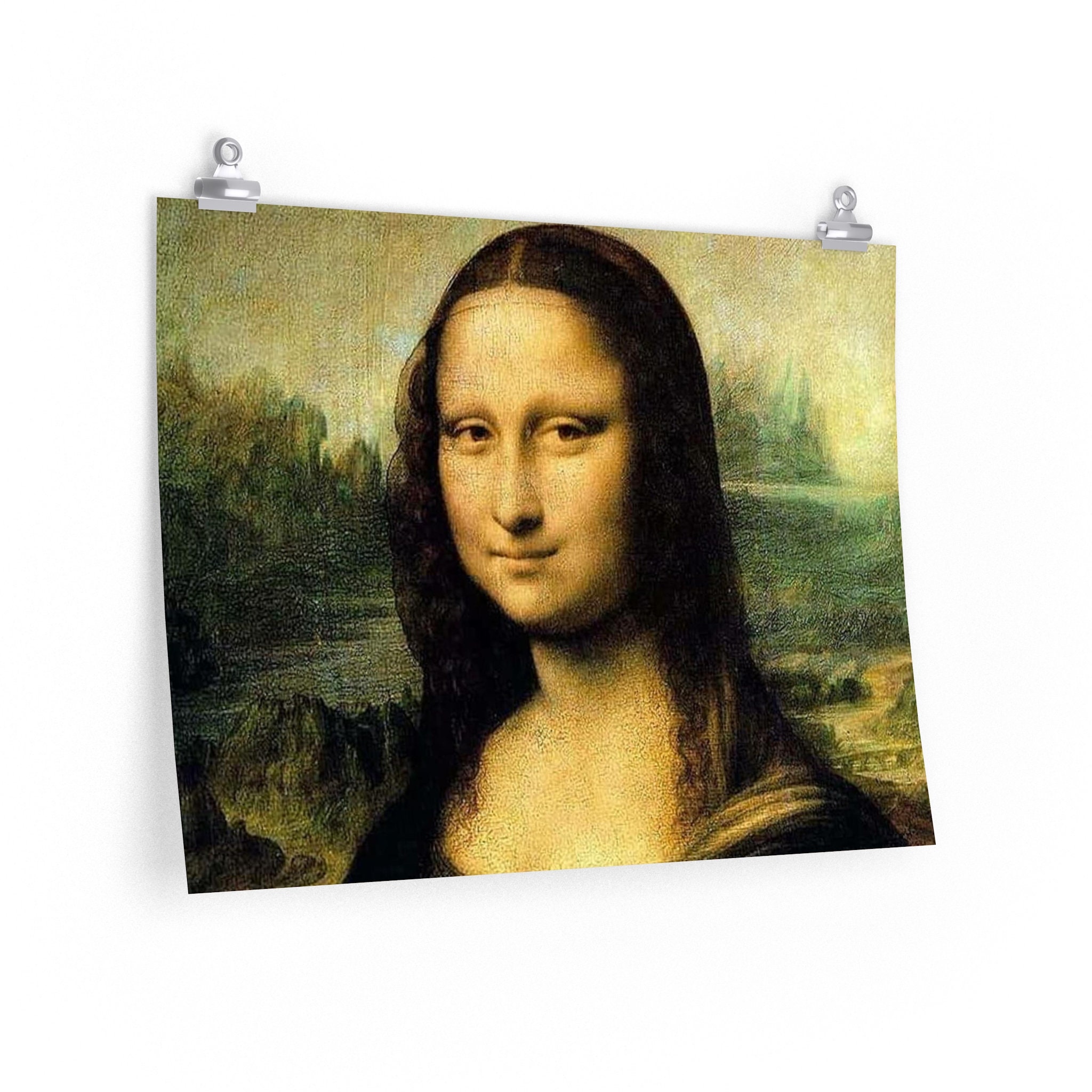 Mona Lisa Premium Matte Horizontal Posters Fine Art Famous Paintings ...