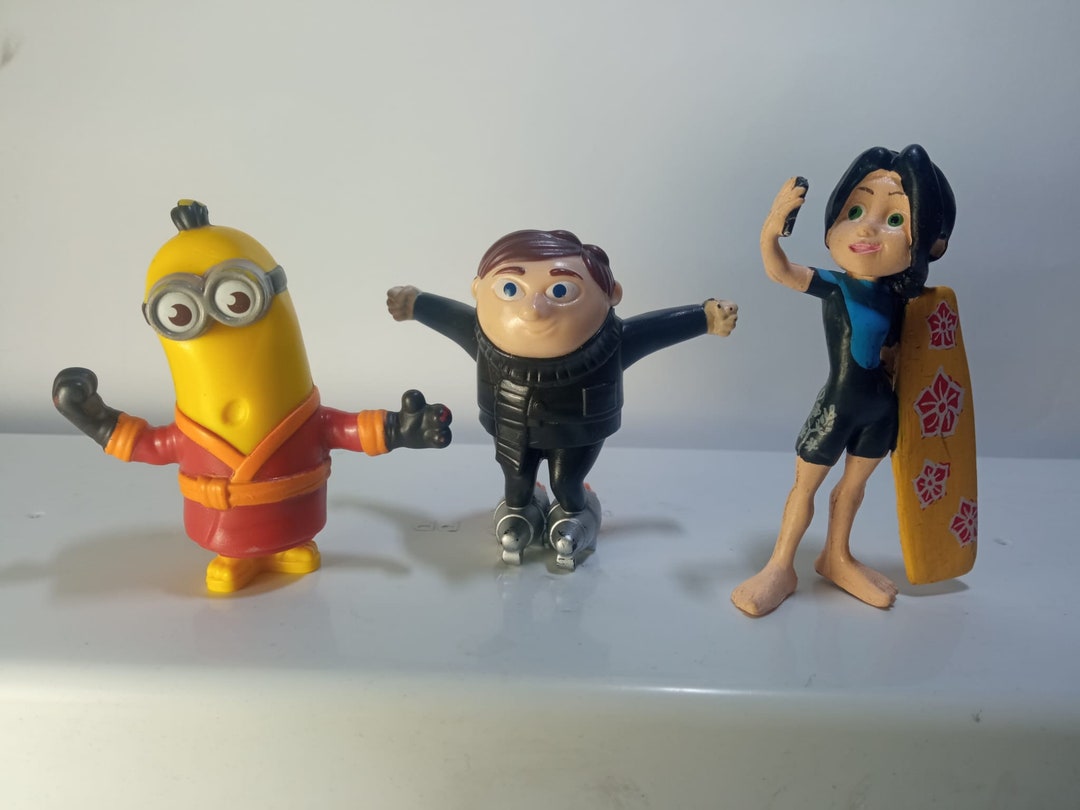 3 Nice Collectible Figures of GRU and the MINIONS. - Etsy