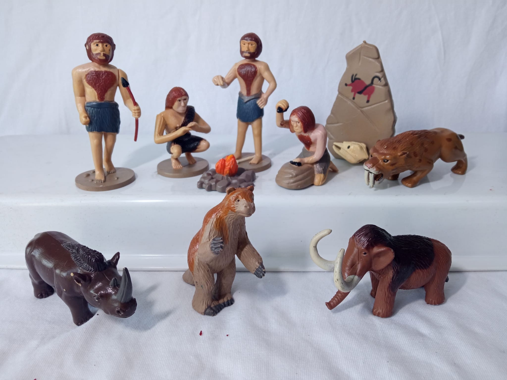 10 Nice NEANDERTHAL MAN Scene Collection Figures From the K&M Brand ...
