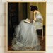 Elegant Woman Reading Portrait | Reading Wall Art | Art Printable ...