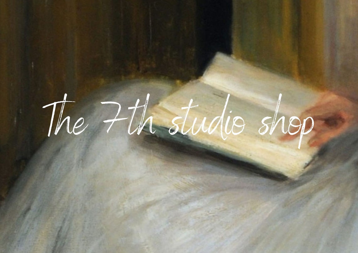 Elegant Woman Reading Portrait Reading Wall Art Art - Etsy