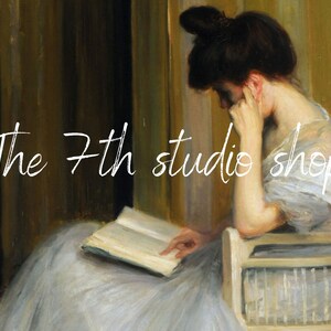 Elegant Woman Reading Portrait | Reading Wall Art | Art Printable ...