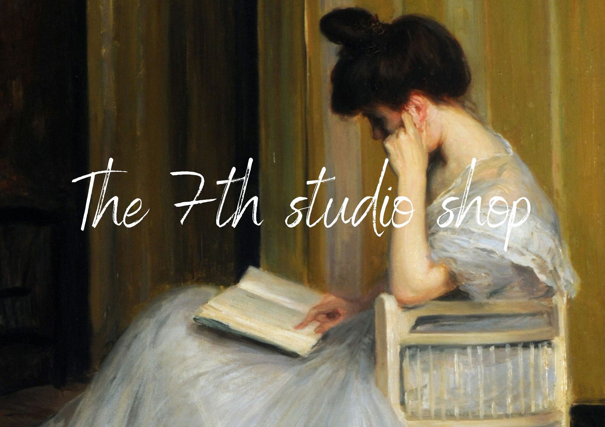 Elegant Woman Reading Portrait Reading Wall Art Art - Etsy