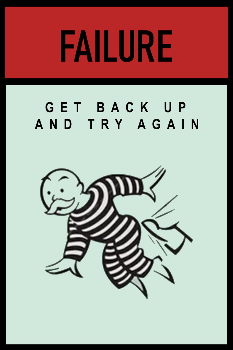 Monopoly Motivational Quotes on Poster - Etsy Hong Kong