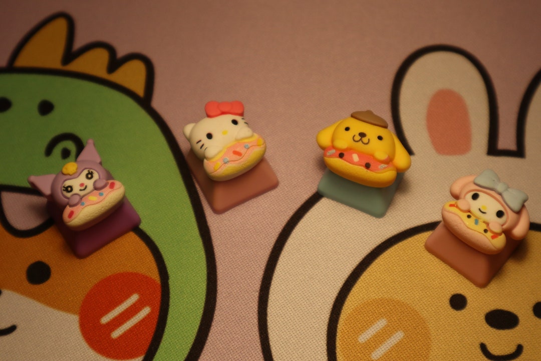 Sanrio Donut Keycaps Hello Kitty Kuromi Pompom Melody - Etsy