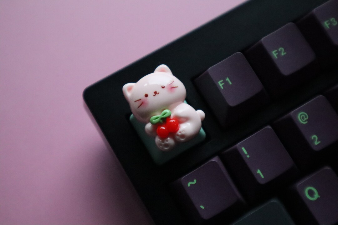 Cute Kitty Keycaps - Etsy