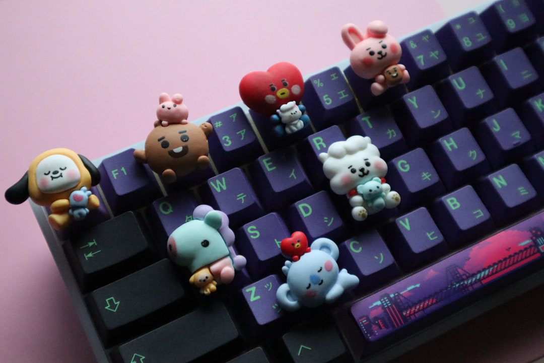Bt21 Keycaps Tata Koya Chimmy Cooky RJ Shooky Mang - Etsy