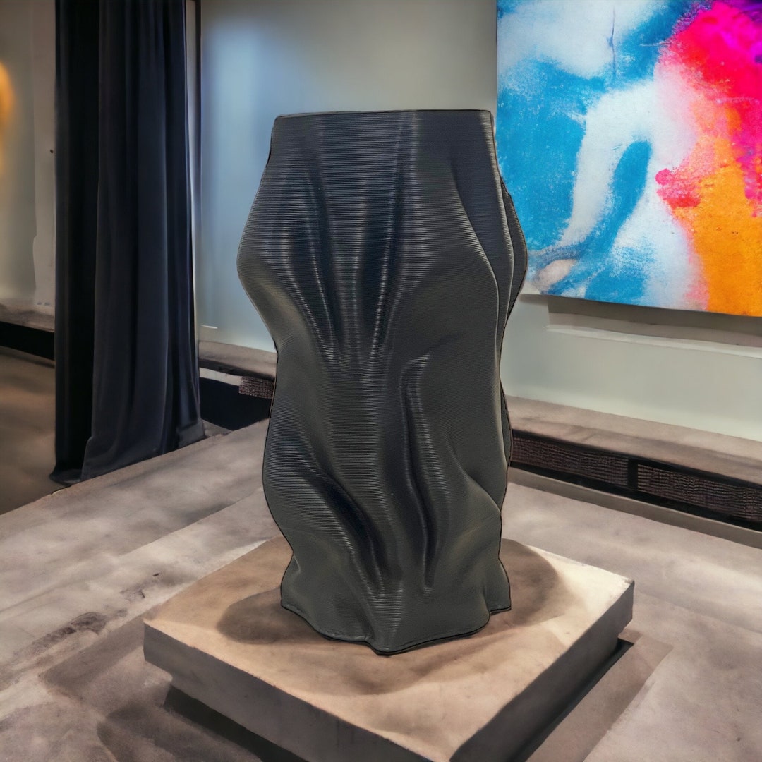 3D Printed Abstract Modern Art Vase - Etsy